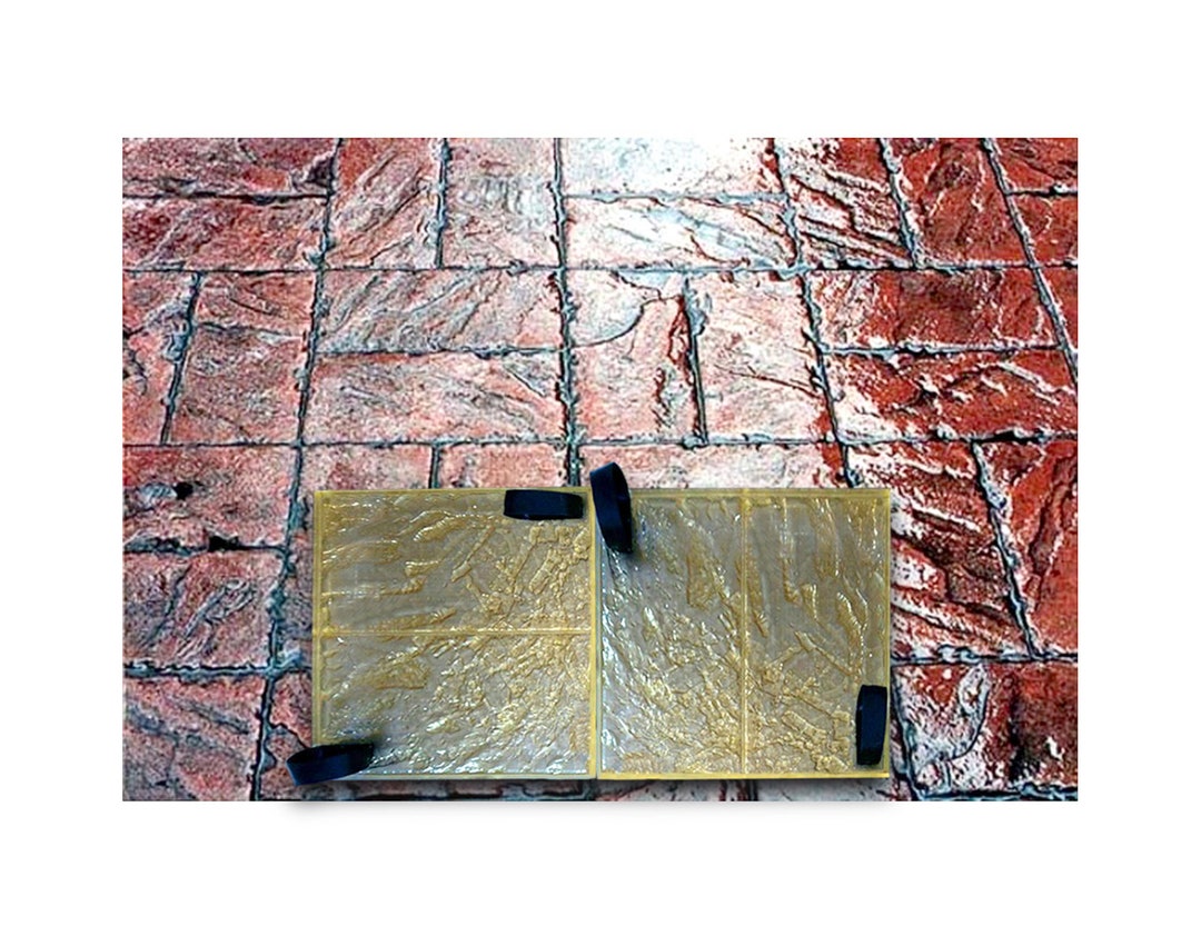 Set Polyurethane Mat Stamp BROOKLYN | Concrete Cement Stamping Pattern ...