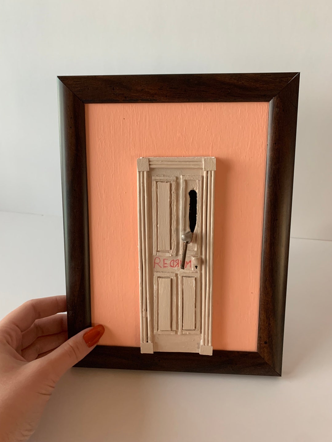 The Shining Redrum Door Miniature Frame Diorama Here's - Etsy