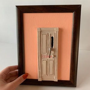 The Shining Redrum Door Miniature Frame Diorama Here's - Etsy