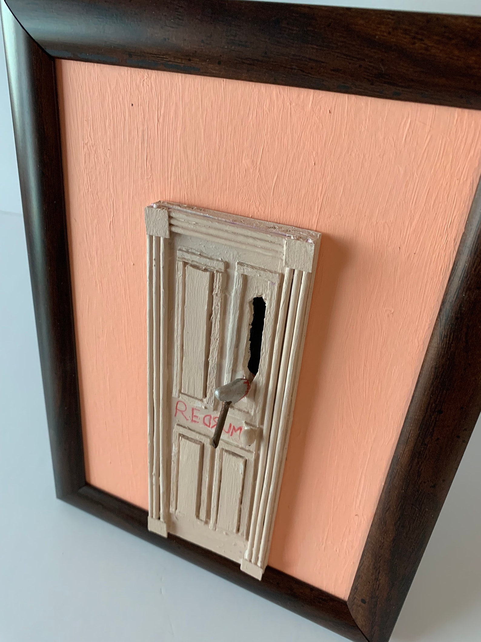 The Shining Redrum Door Miniature Frame Diorama Here's - Etsy
