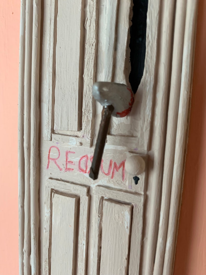 The Shining Redrum Door Miniature Frame Diorama Here's - Etsy