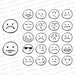 Emoji Cliparts, Black and White Emojis, Emotions, Emoticon ...