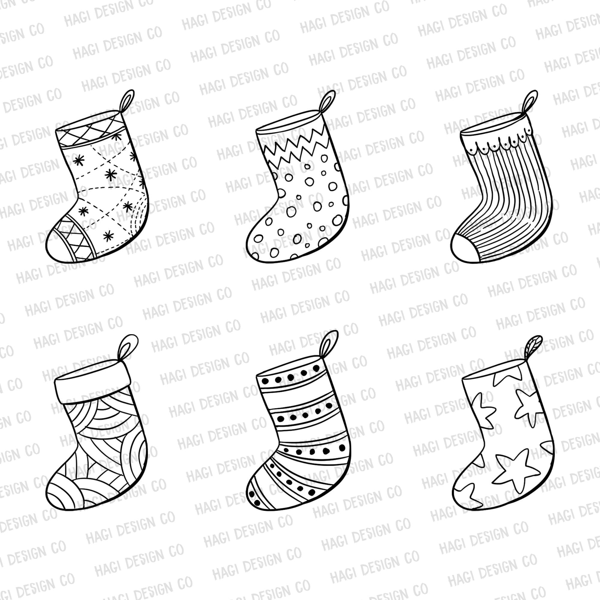 Christmas Stocking Outline