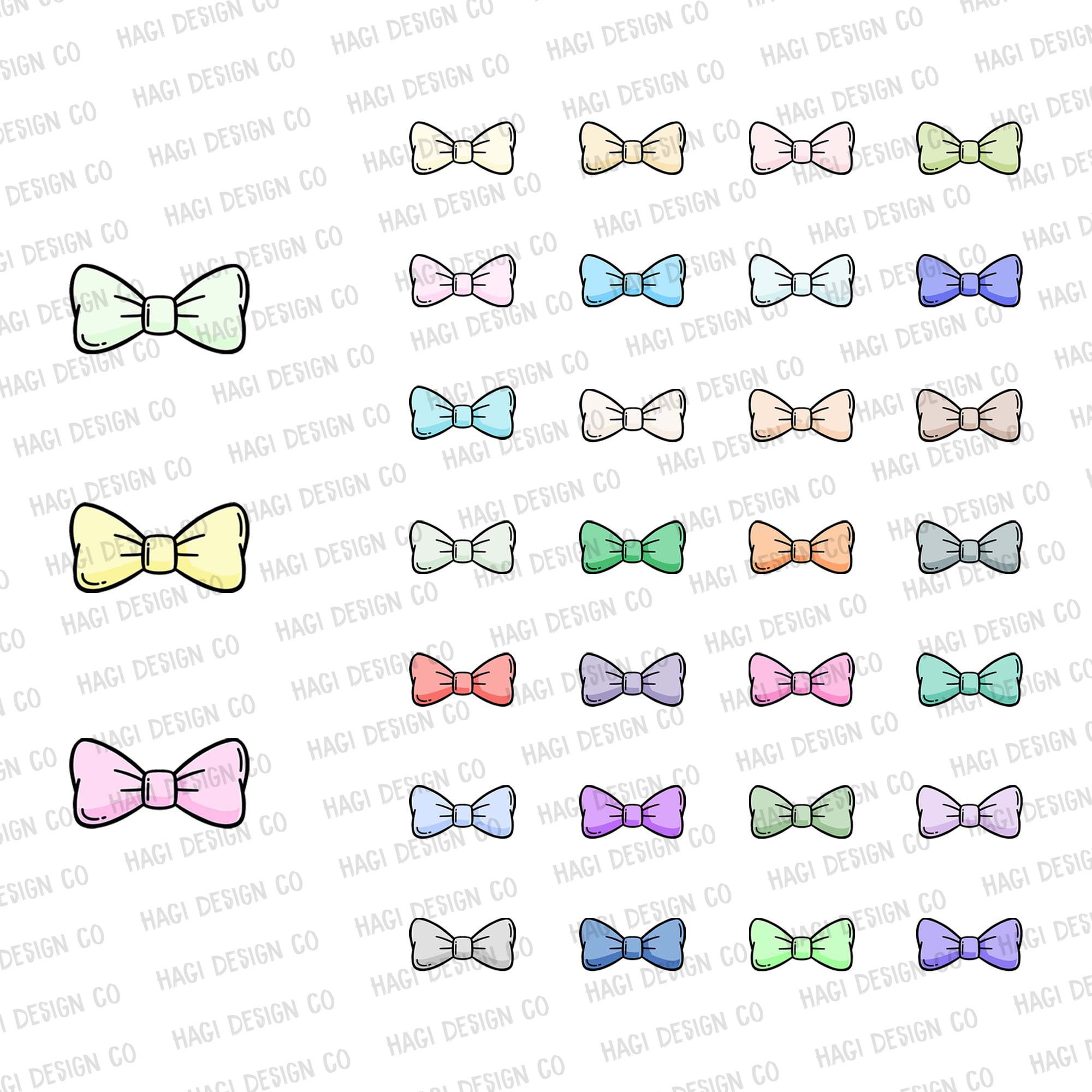 Bows Clipart, Bow Tie Graphics, Baby Shower Design, Planner Clip Art ...