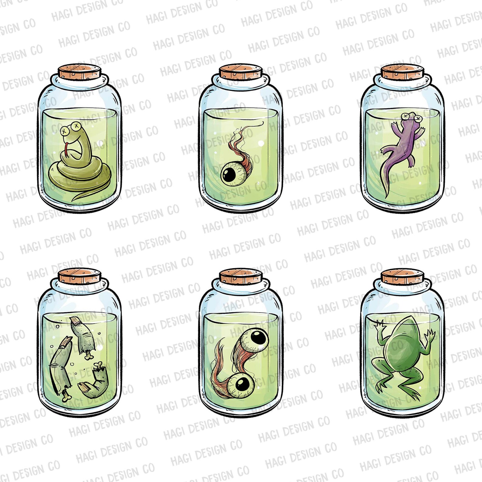 Halloween Magic Potion Bottles Clipart, Witches Potions, Laboratory ...