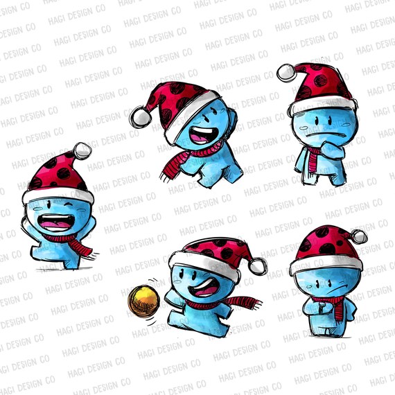 Ice Boy Cliparts Christmas Character Download Winter | Etsy