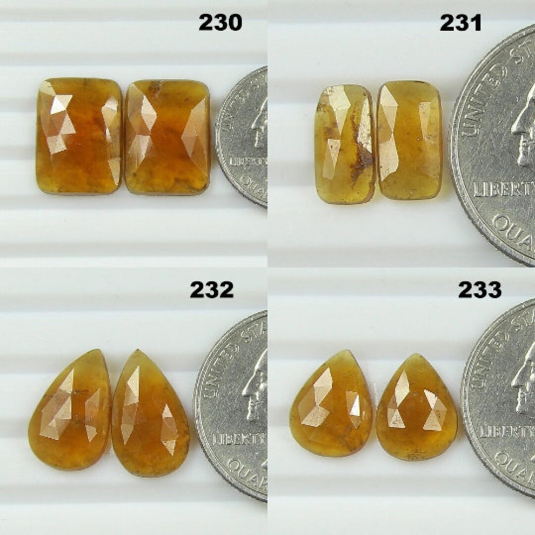 Natural Hessonite Garnet Rose Cut Hessonite Garnet Hessonite Gemstone ...