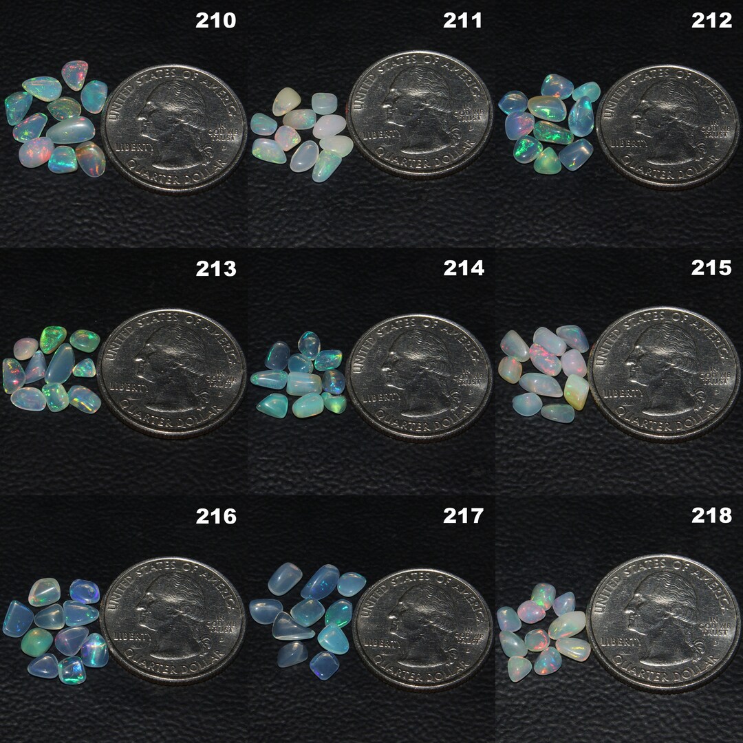 Natural Ethiopian Opal Tumble Smooth Opal Tumble Lot for Making Jewelry ...
