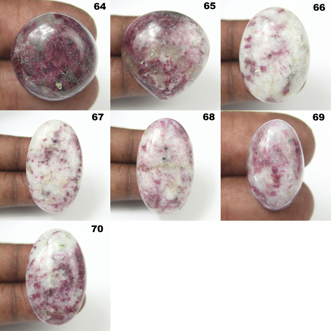 Natural Lepidolite Cabochon Natural Lepidolite Gemstone | Etsy