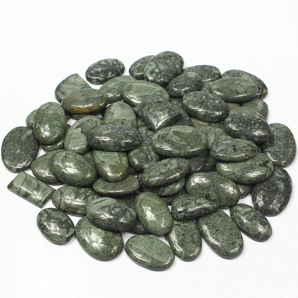 Green Howlite Cabochon Natural Green Howlite Gemstone | Etsy