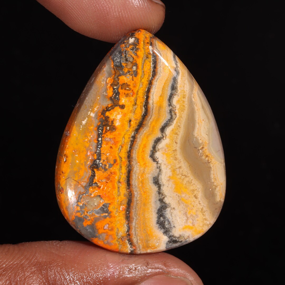 Bumble Bee Jasper Natural Bumble Bee Cabochon Smooth Bumble Bee Jasper ...