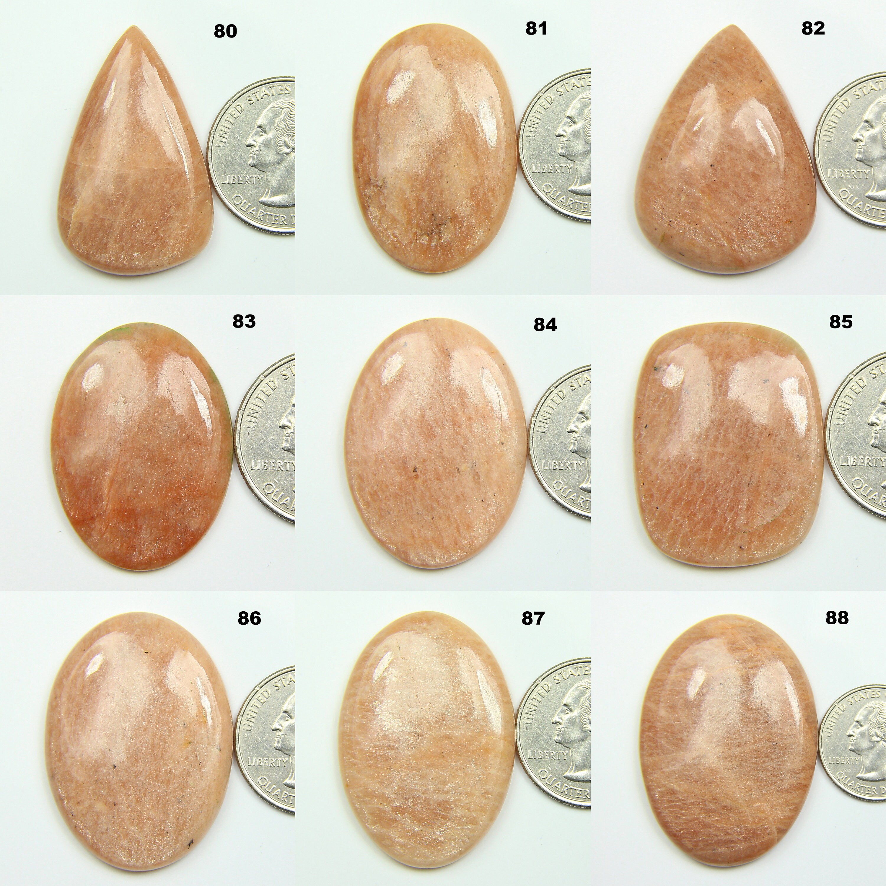 Natural Peach Amazonite Cabochon Mix Shape Gemstone Peach - Etsy UK