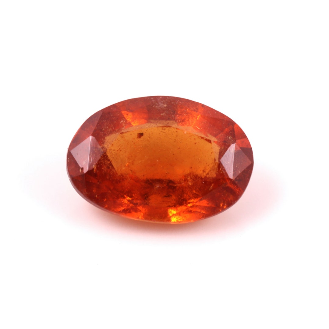2.25 Ct Natural Hessonite Garnet, Orange Hessonite Garnet, Faceted ...