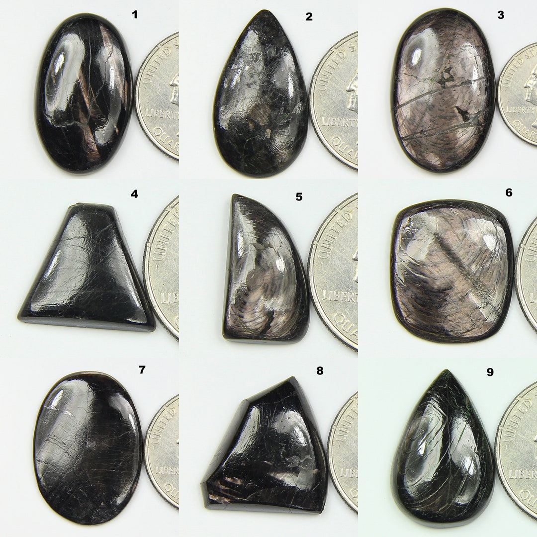 Natural Hypersthene Cabochon, Hypersthene Gemstone, Hypersthene Jewelry ...