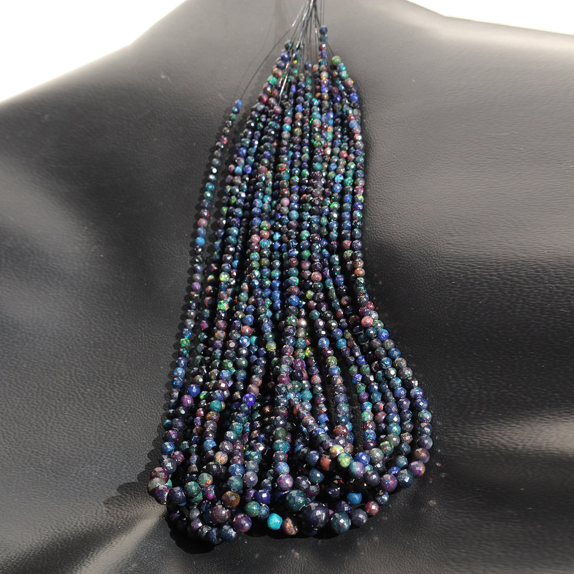 Natural Black Faceted Opal Balls Faceted Black Opal Balls | Etsy