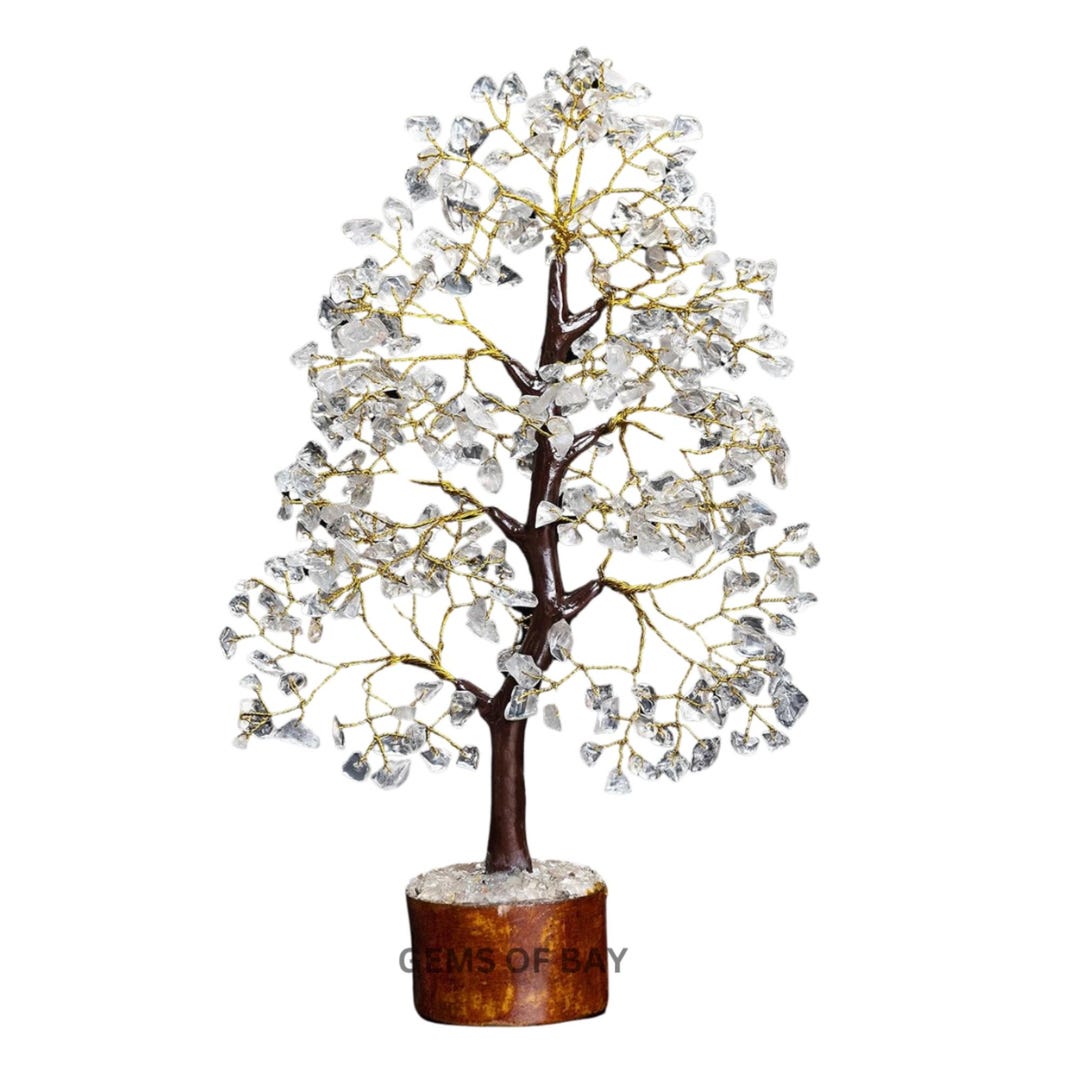 Clear Quartz Crystal Tree of Life, Chakra Tree for Positive Energy ...