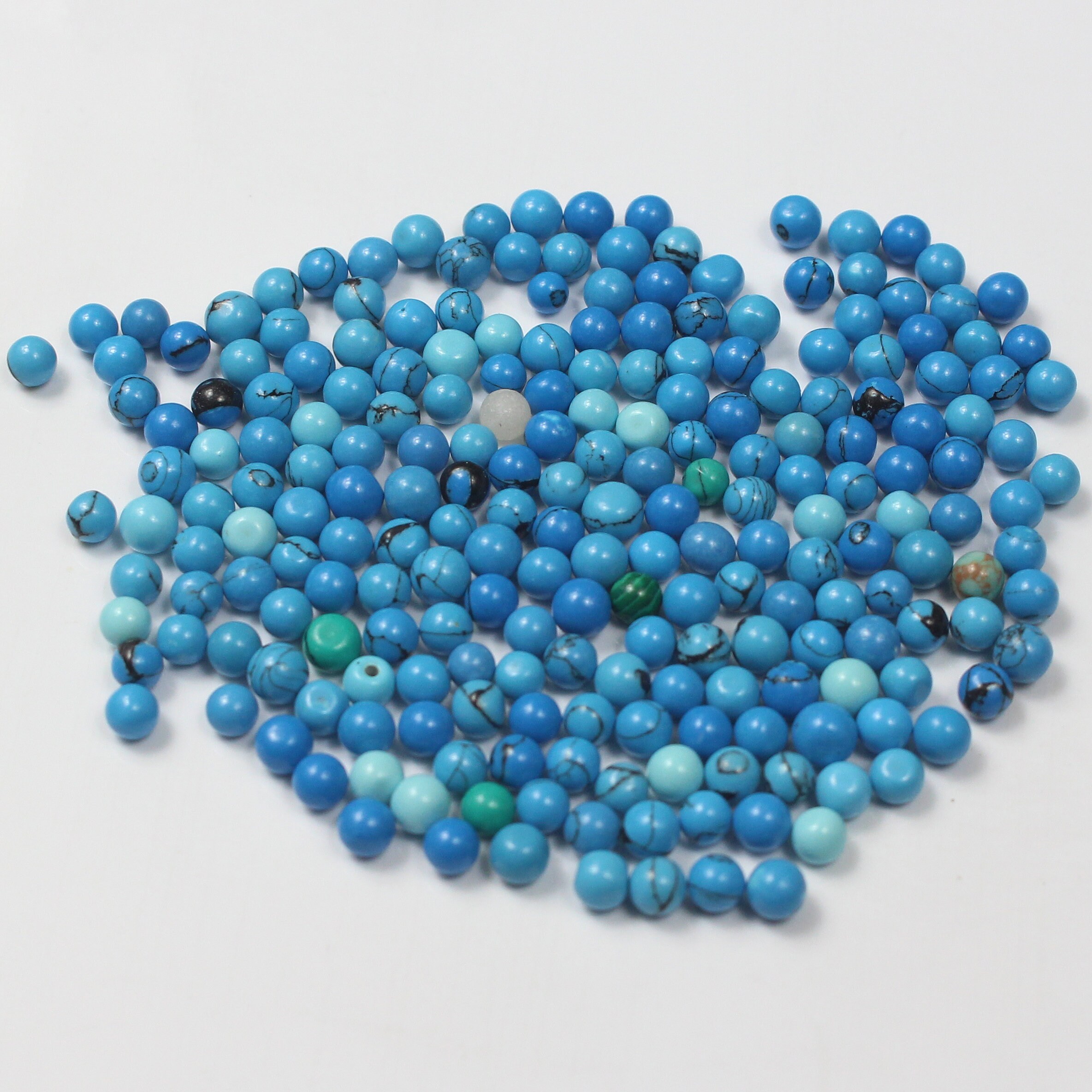 Natural Turquoise Smooth Balls - Loose Turquoise Balls - Undrilled ...