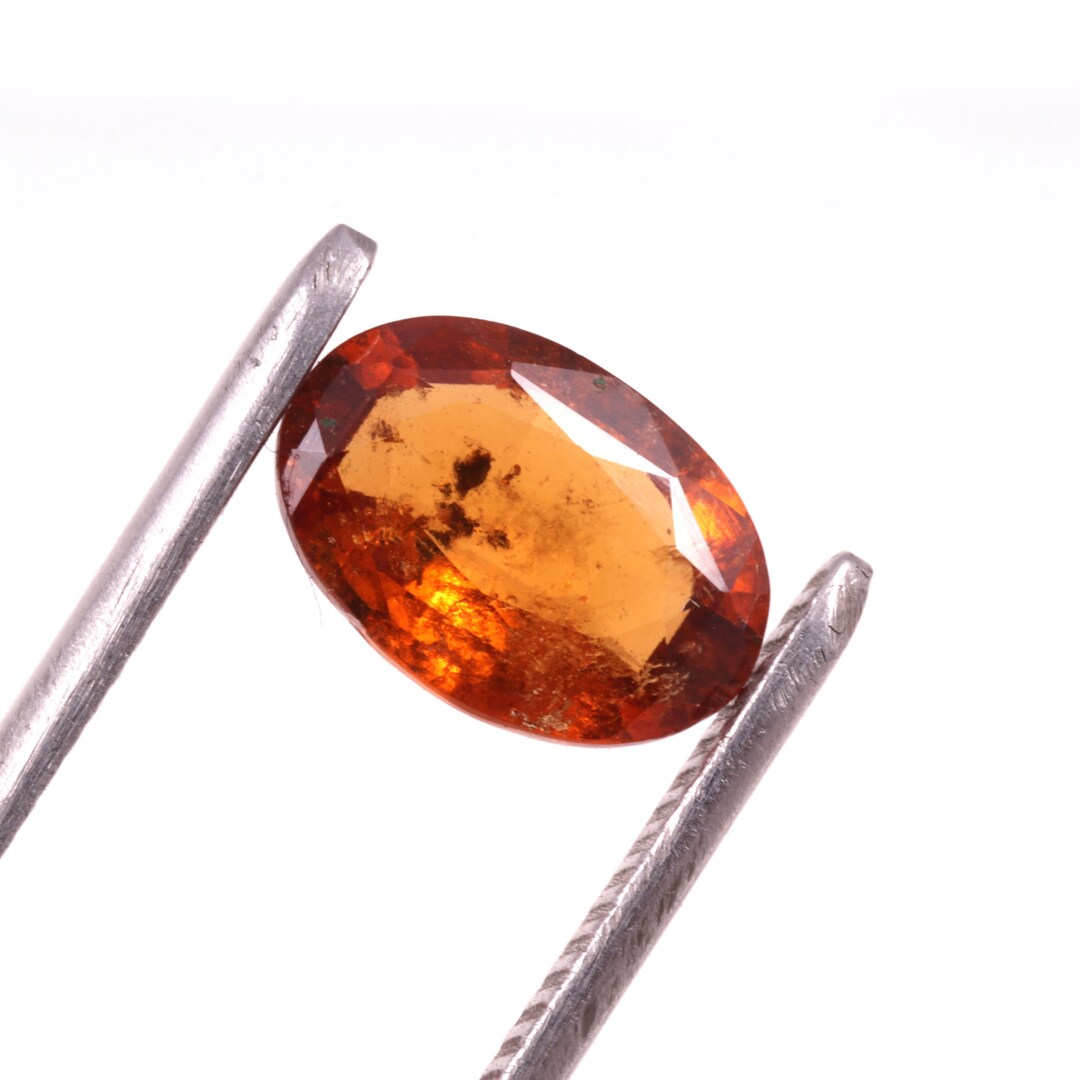 2.80 Ct Natural Hessonite Garnet, Orange Hessonite Garnet, Faceted ...