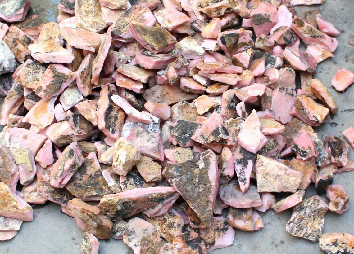 Natural Pink Opal Rough Pink Opal Gemstone Pink Gemstone - Etsy