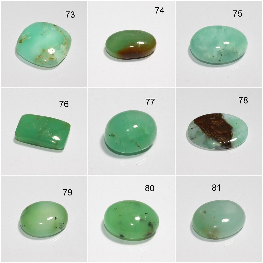 Natural Chrysoprase Cabochon Mix Shape Chrysoprase - Etsy