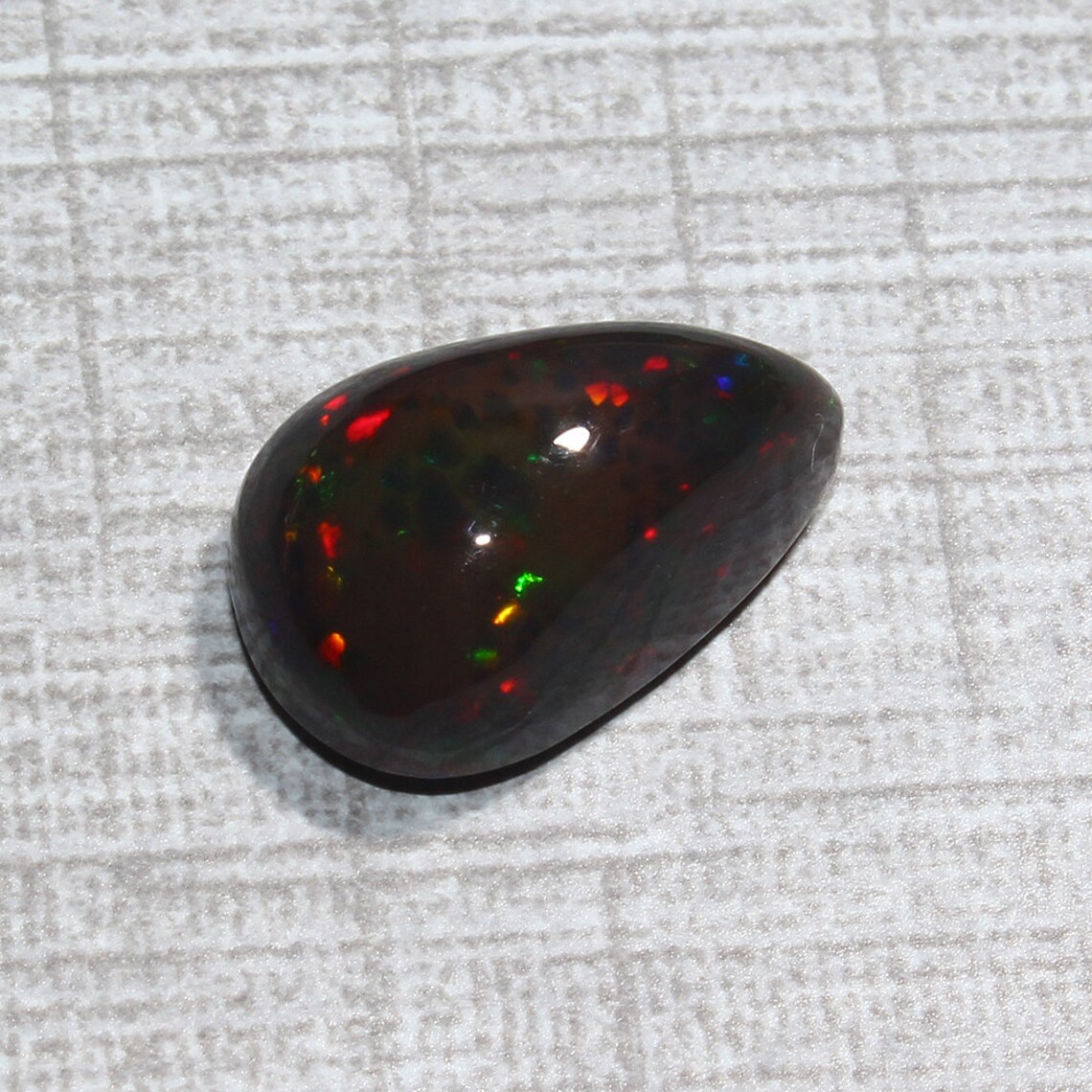 10x15 MM 4.90 Carat Natural Ethiopian Welo Fire Black Opal - Etsy