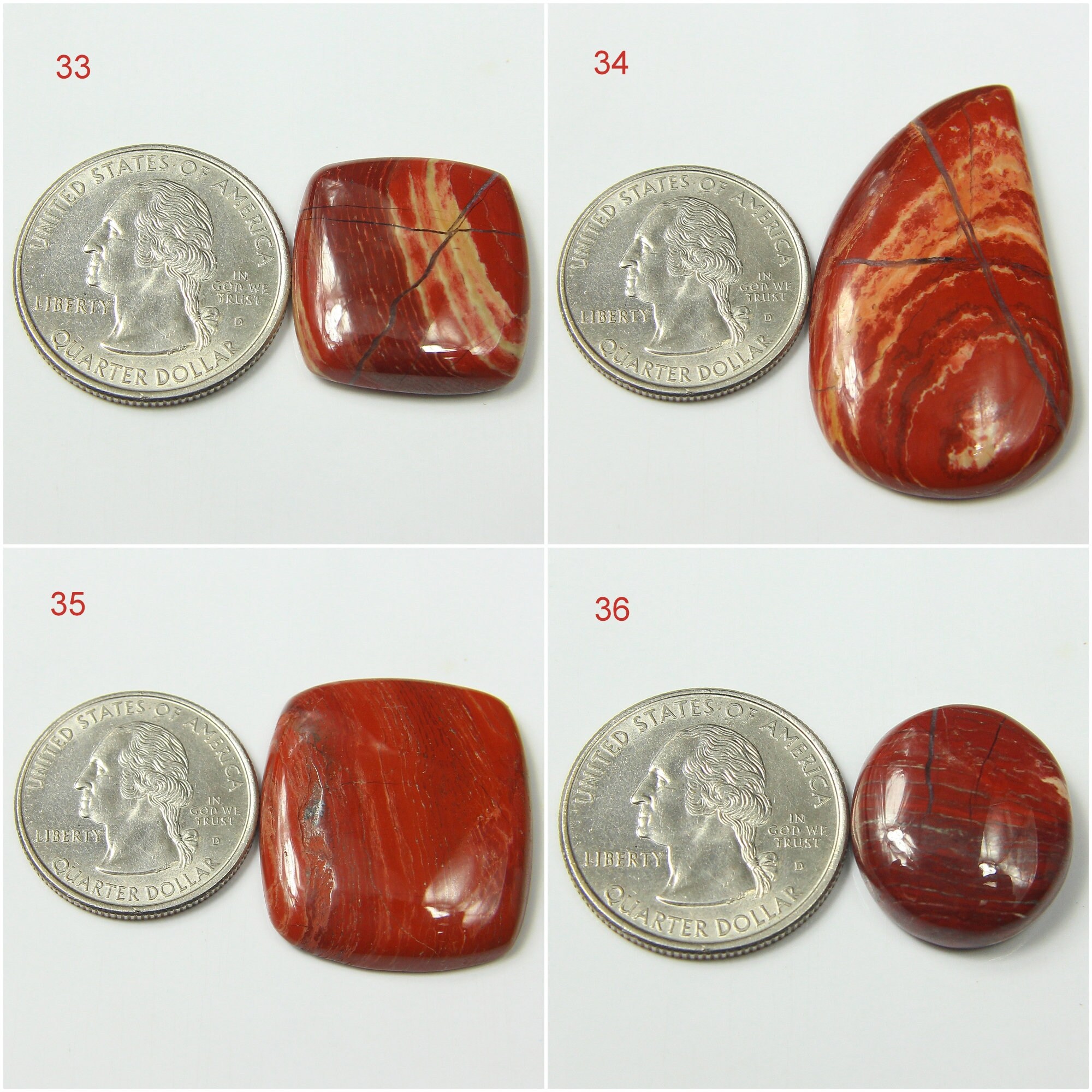 Natural Red Lace Agate Cabochon Gemstone Red Lace Agate | Etsy
