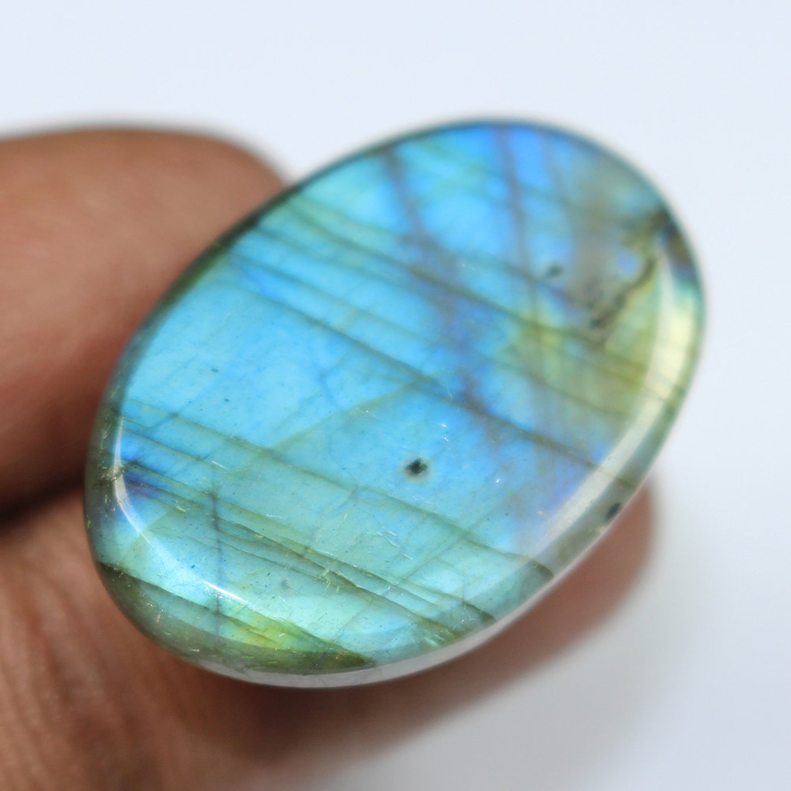 Natural Labradorite Cabochon Multifire Labradorite Gemstone - Etsy