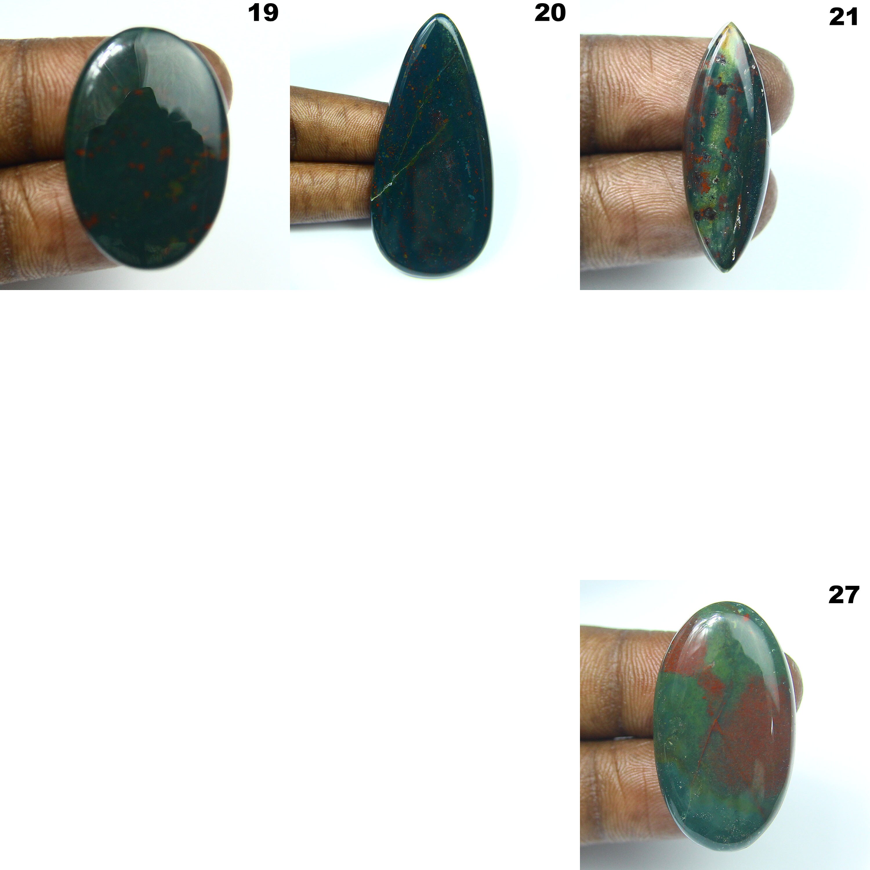 Natural Blood Agate Cabochon Blood Agate Gemstone Mix | Etsy