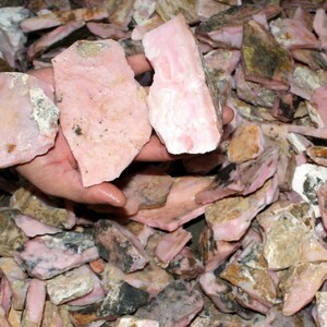 Natural Pink Opal Rough - Pink Opal Gemstone - Pink Gemstone - Natural ...