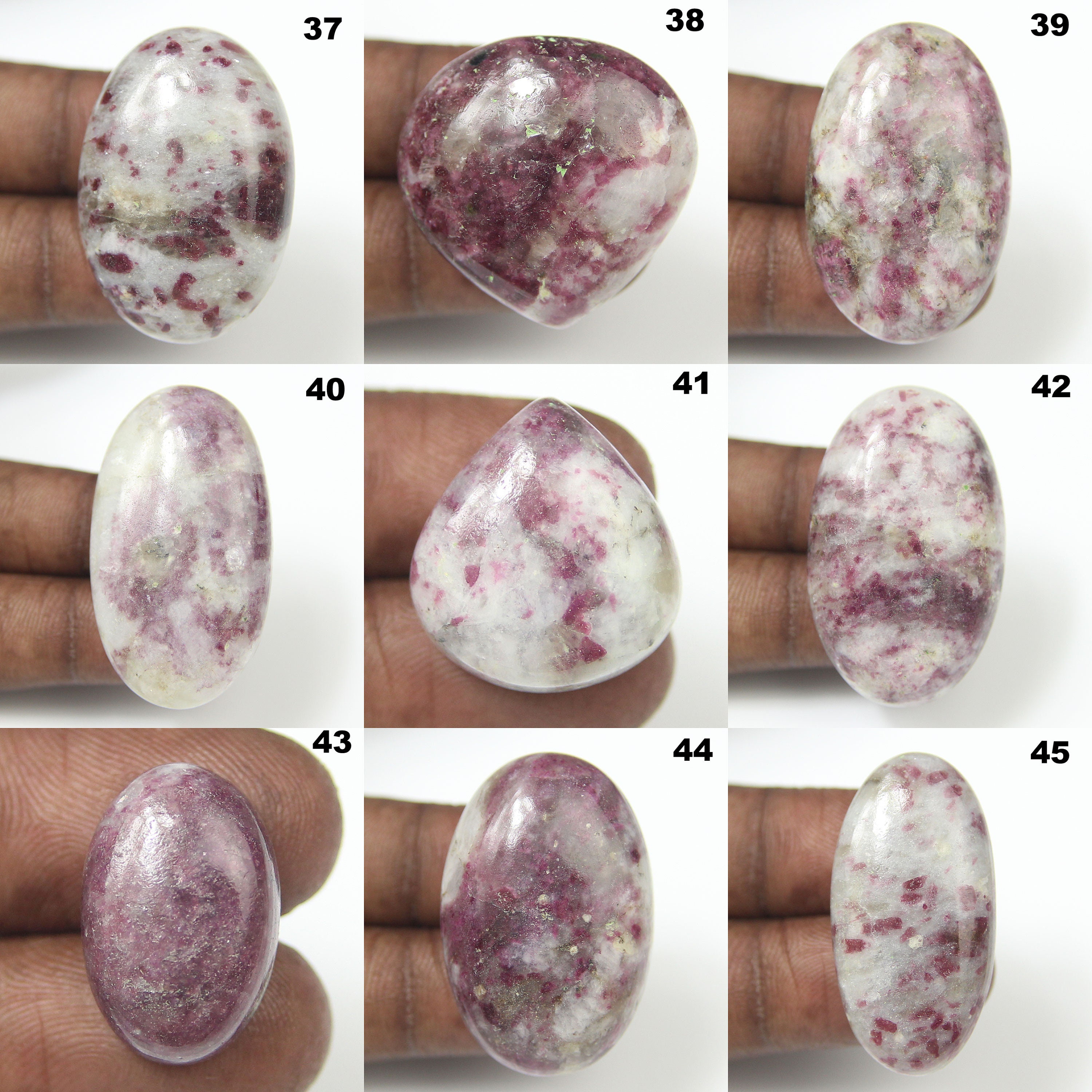 Natural Lepidolite Cabochon Natural Lepidolite Gemstone - Etsy