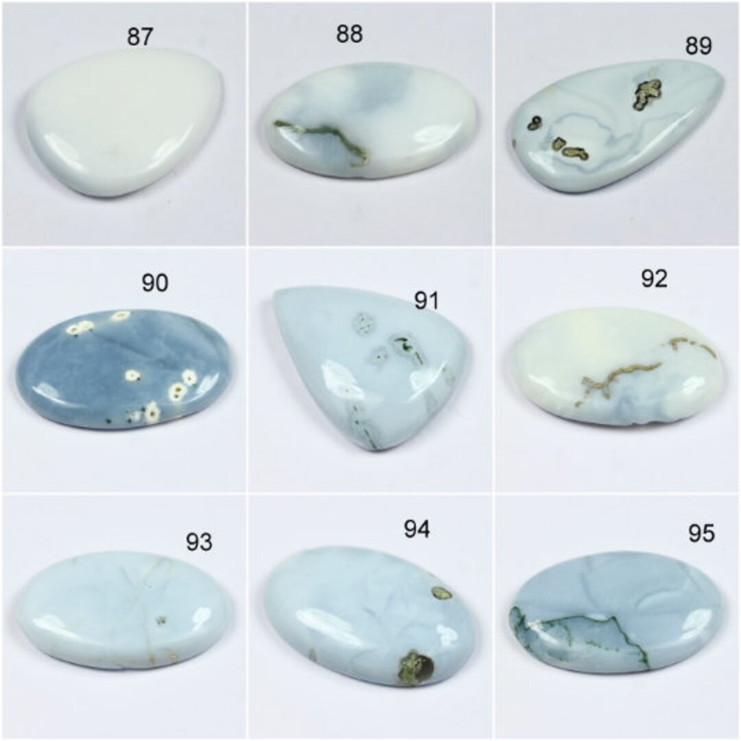 Natural Oregon Opal Cabochon Smooth Oregon Blue Opal Loose Gemstone ...