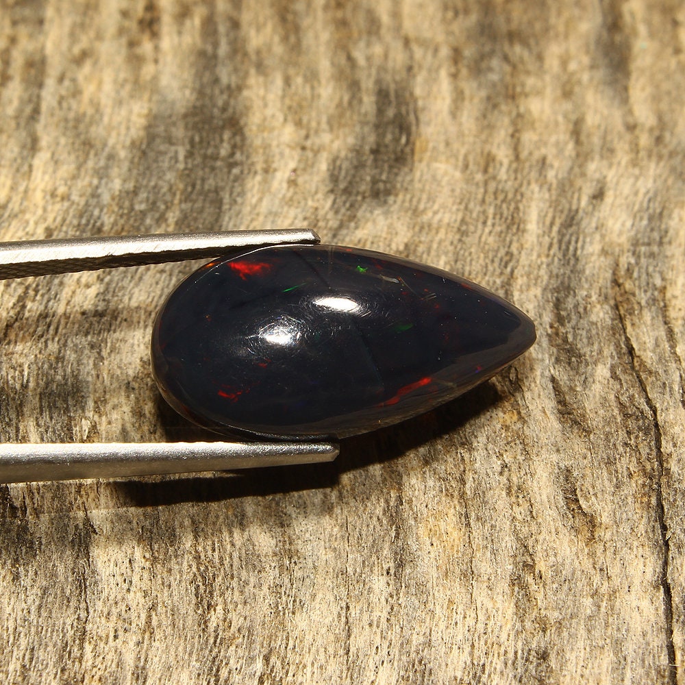 9x18 MM 4.03 Ct Natural Ethiopian Welo Fire Black Opal | Etsy