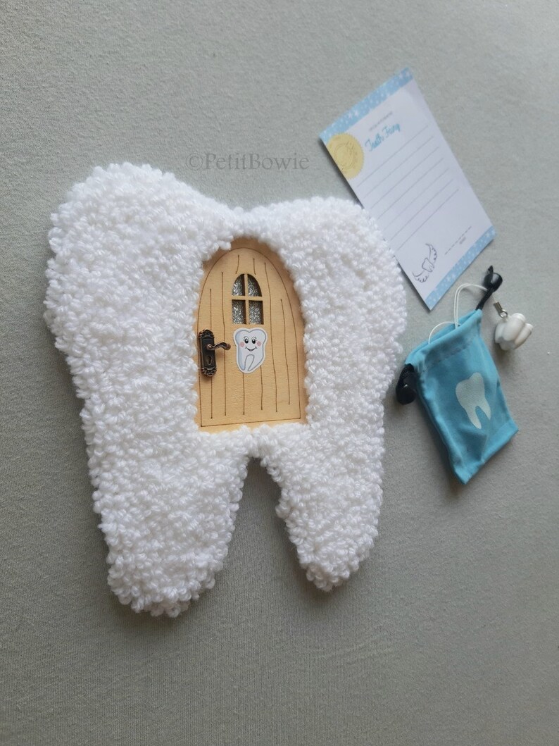Tooth Fairy House With Note Tooth Box and Money Bag - Etsy