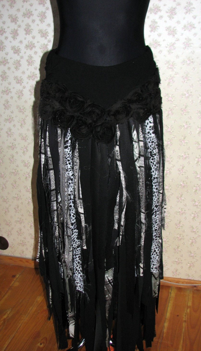 Tattered Rag Skirt, Gypsy Skirt, Nymph Clothing , Gypsy Couture ...