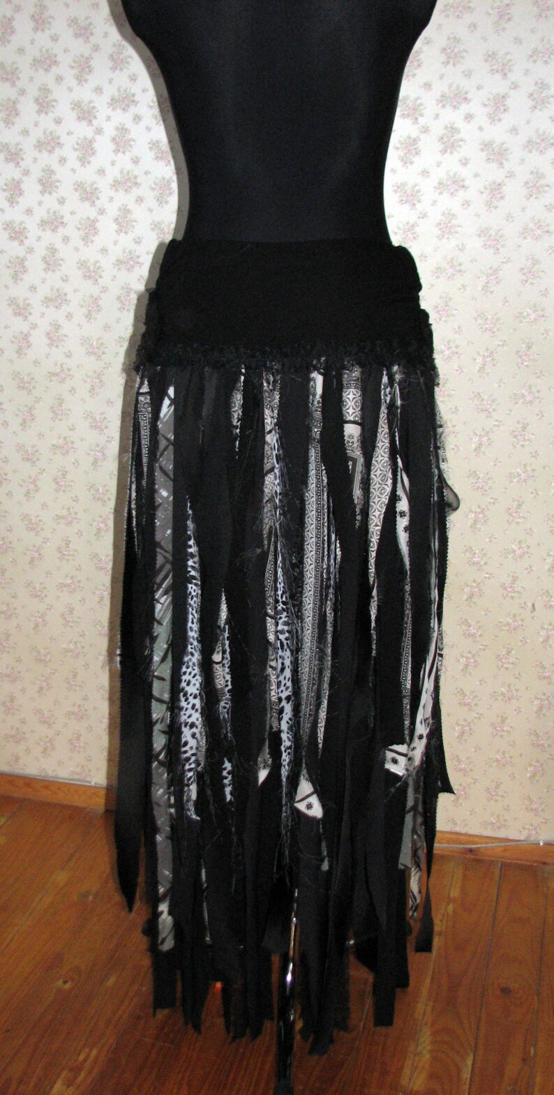 Tattered Rag Skirt, Gypsy Skirt, Nymph Clothing , Gypsy Couture ...