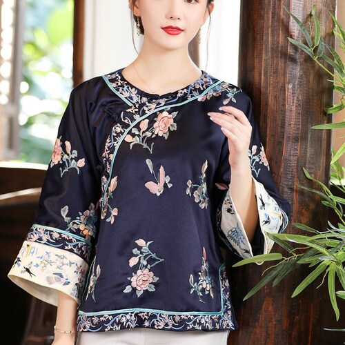 Premium Made Autumn Winter China Cheongsam Top Chinese Tang - Etsy
