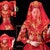 New Design Chinese Bridal Red Lace Cover-up, Bridal Veil With 囍xi ...