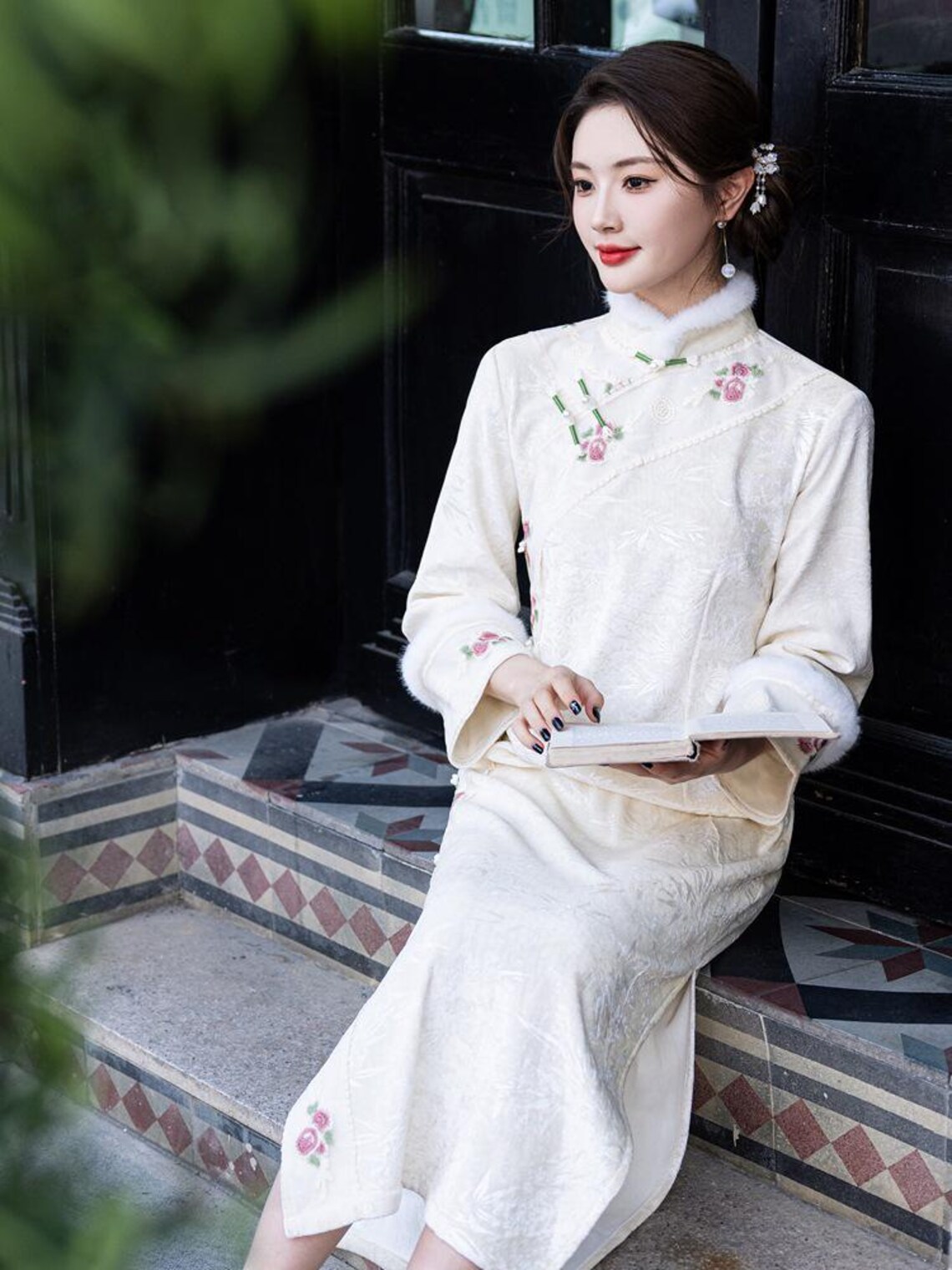 Traditional Chinese Thick Qipao Winter Christmas Lunar New Year, Tang ...