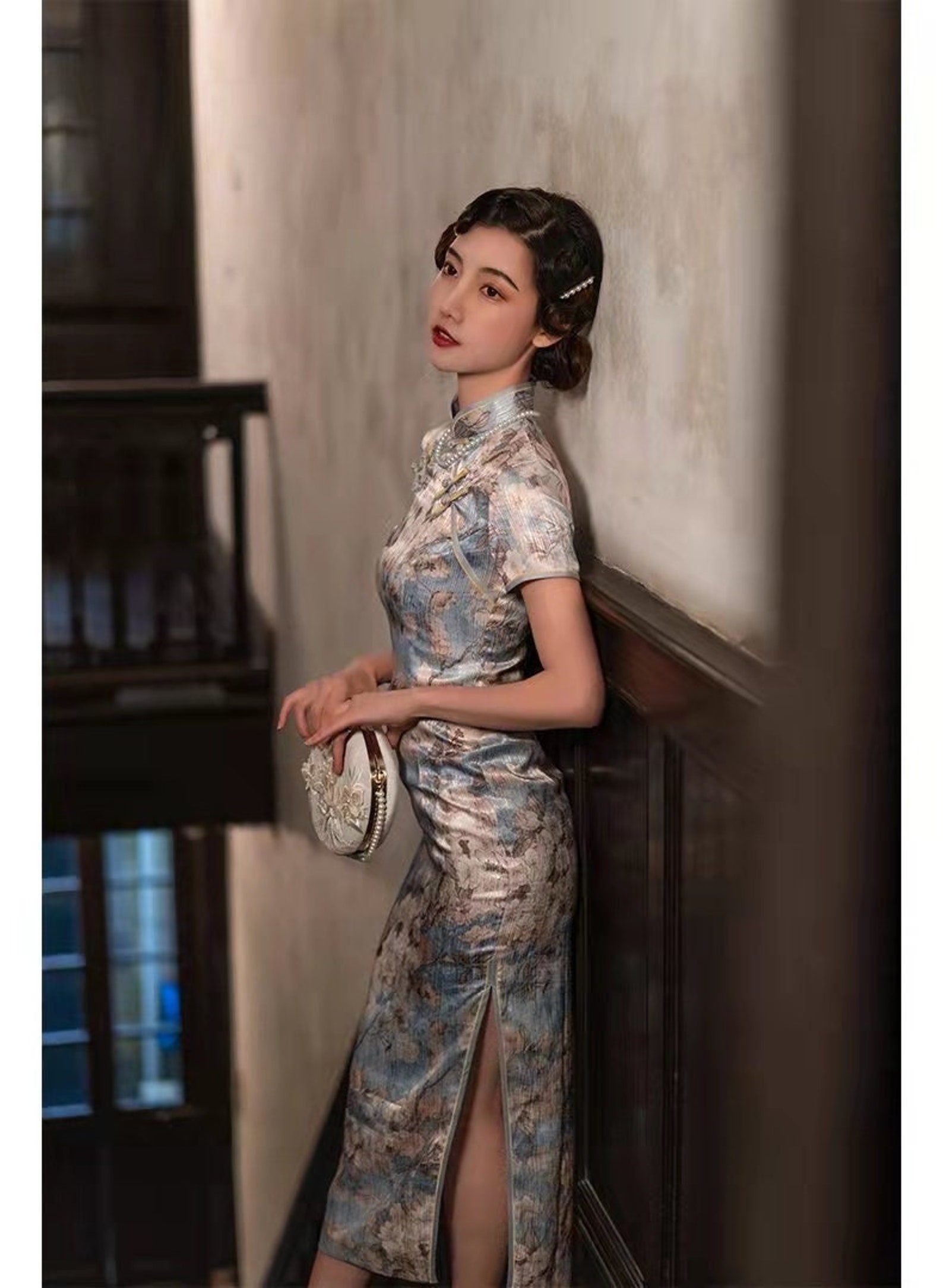 Traditional Chinese Cheongsam for Young Lady, Classic Old Shanghai ...