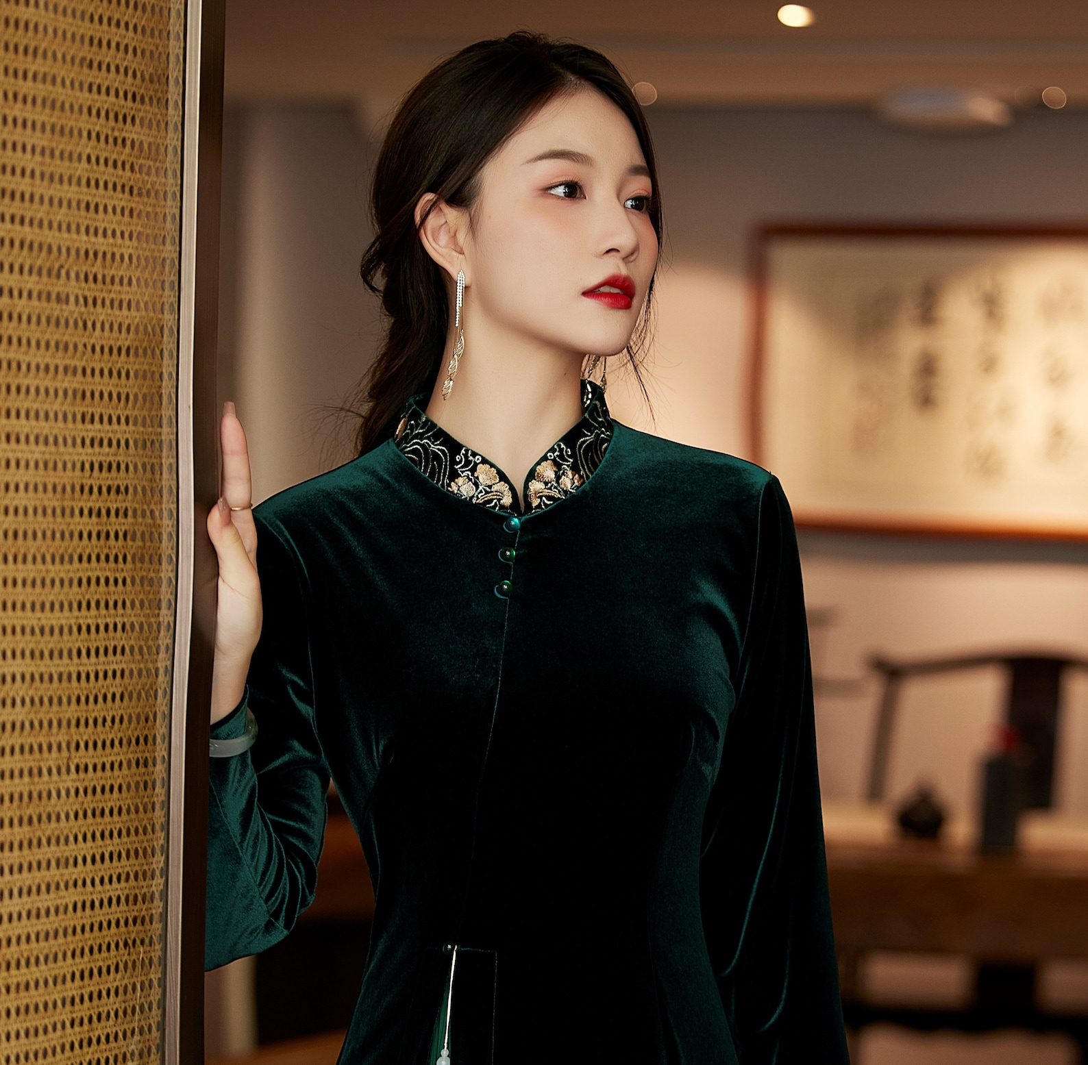 Premium Made Thick Autumn Winter China Cheongsam Dress - Etsy