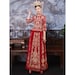 Traditional Chinese Bridal Red Wedding Xiuhe Dress,诗音 Embroidery Flower ...