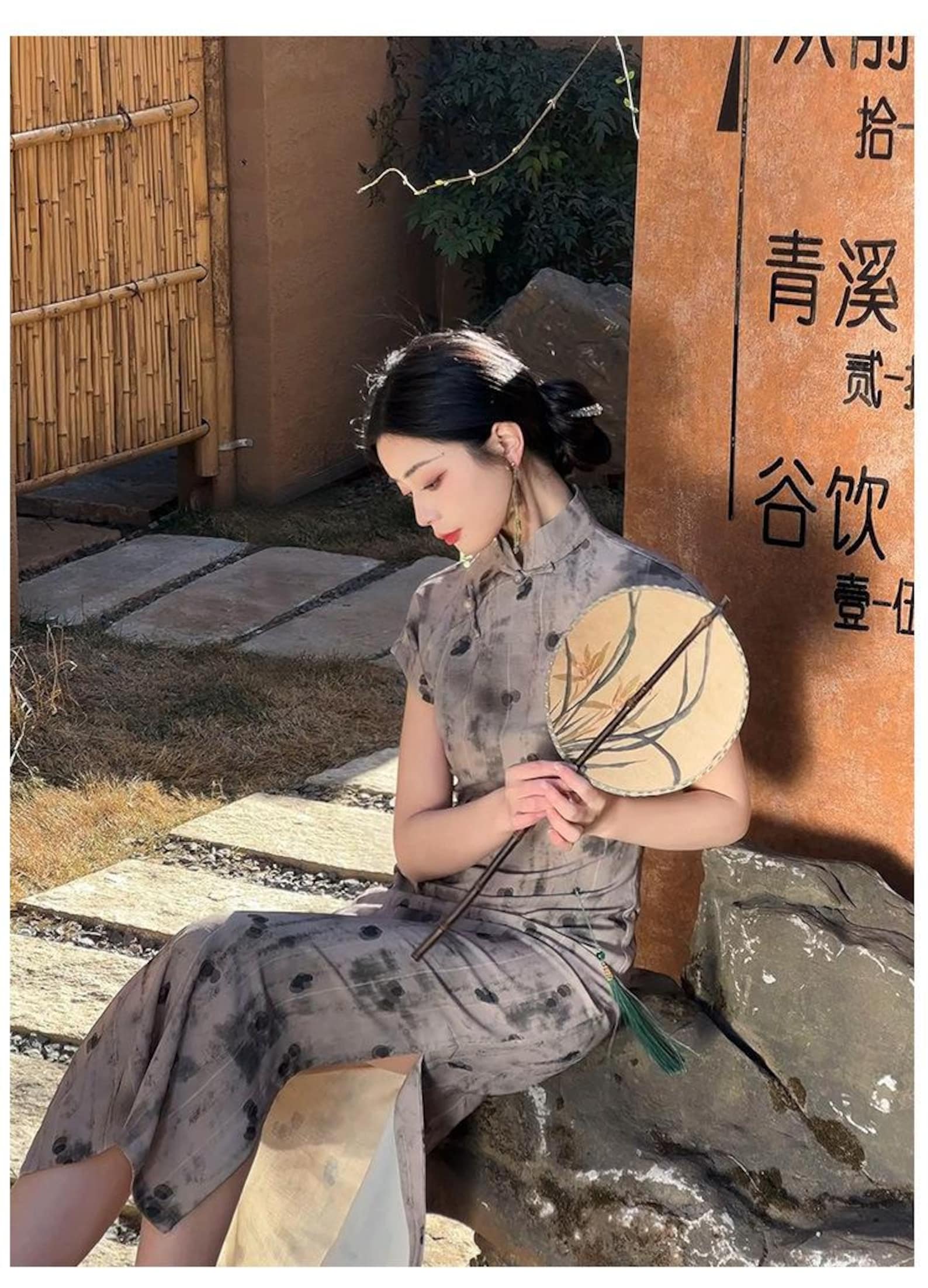 New Spring Summer Qipao Dress, China Cheongsam Tencel Linen Material ...