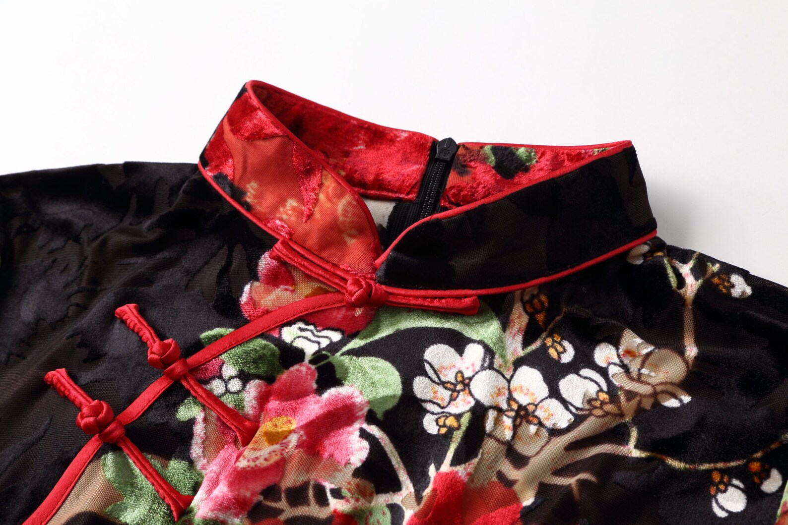 2021 China Cheongsam, Positioning Flower Pattern, Chinese Wedding Bride ...