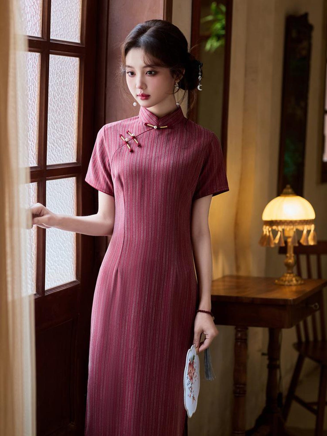 Doveyaf New Spring Qipao Dress, China Cheongsam Linen Qipao, Retro ...