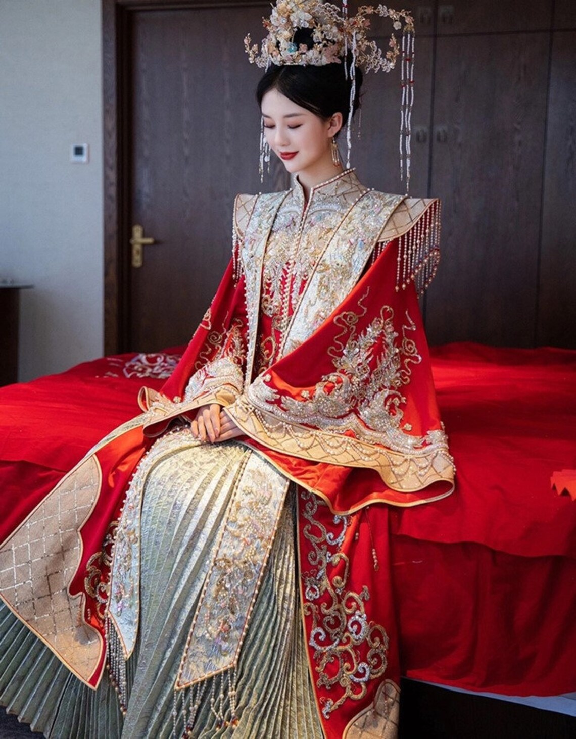 New Design Traditional Han Dynasty Wedding Bridal Gown 韩妃 - Etsy