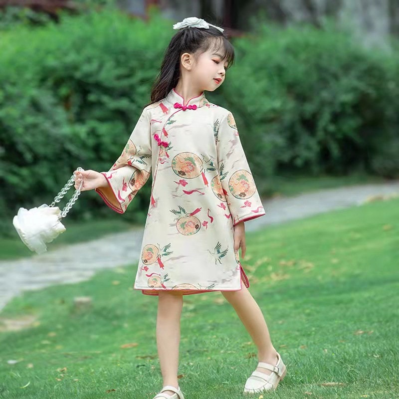 Spring Chinese Kid's Qipao Dress & Cheongsam, Girl Tang Suit, Trumpet ...