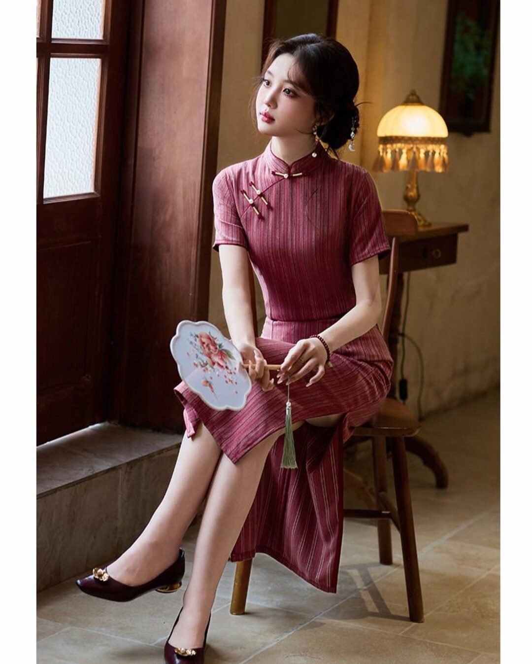 Doveyaf New Spring Qipao Dress, China Cheongsam Linen Qipao, Retro ...