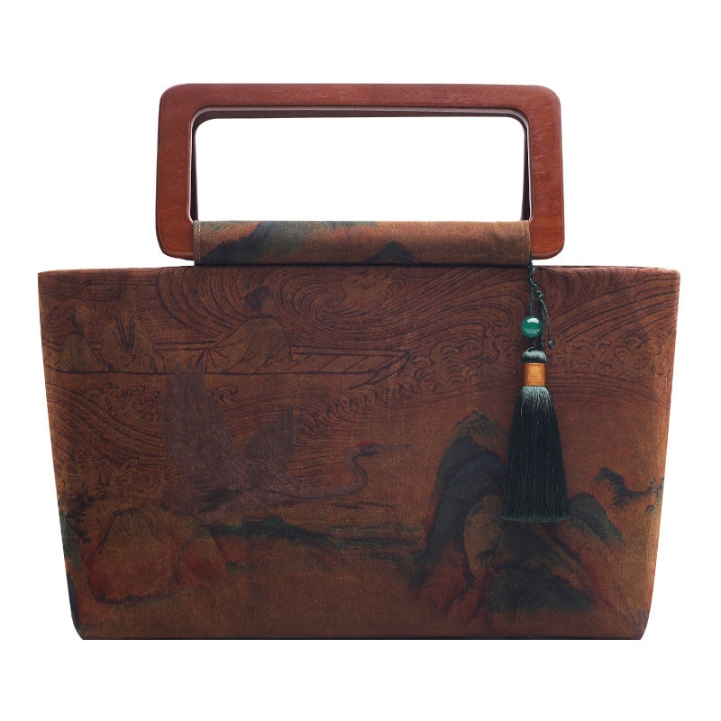 Handmade Woman Handbag Chinese Vintage Xiangyunsha Mulberry | Etsy