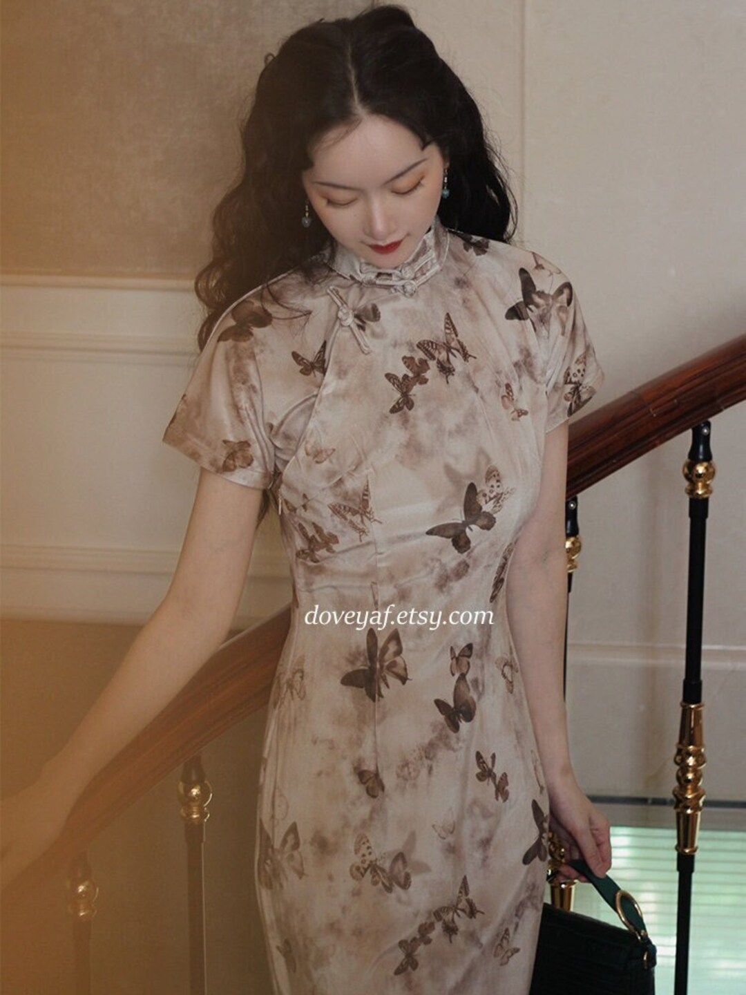 Doveyaf Premium Cut Cultural Blooming Dye Maillard Butterfly Pattern ...