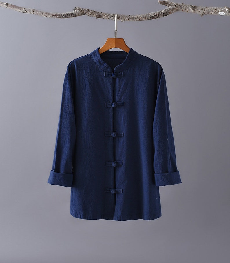 China Tang Suit Girl's Top Taichi White Jacket Open - Etsy